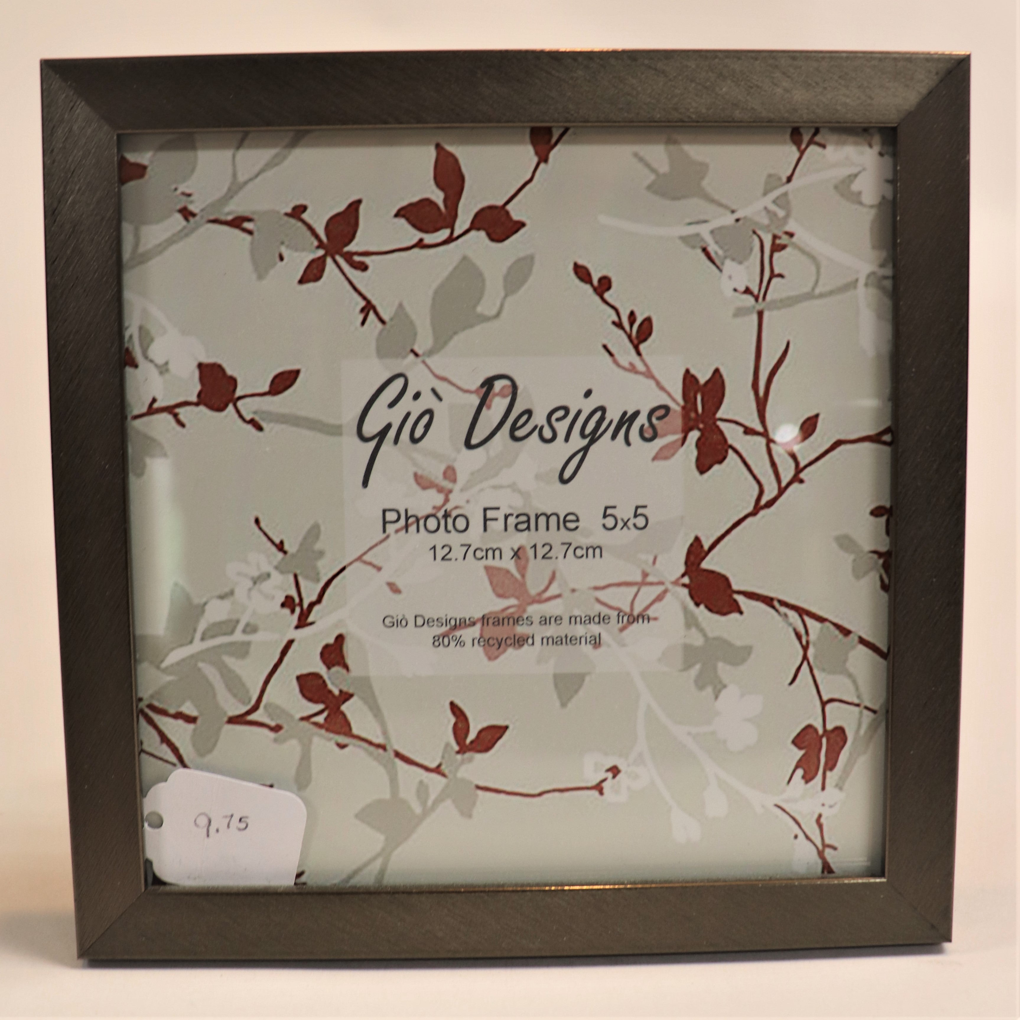 5" x 5" Brown Photo Frame-Gio Designs – Frame & Picture Shoppe