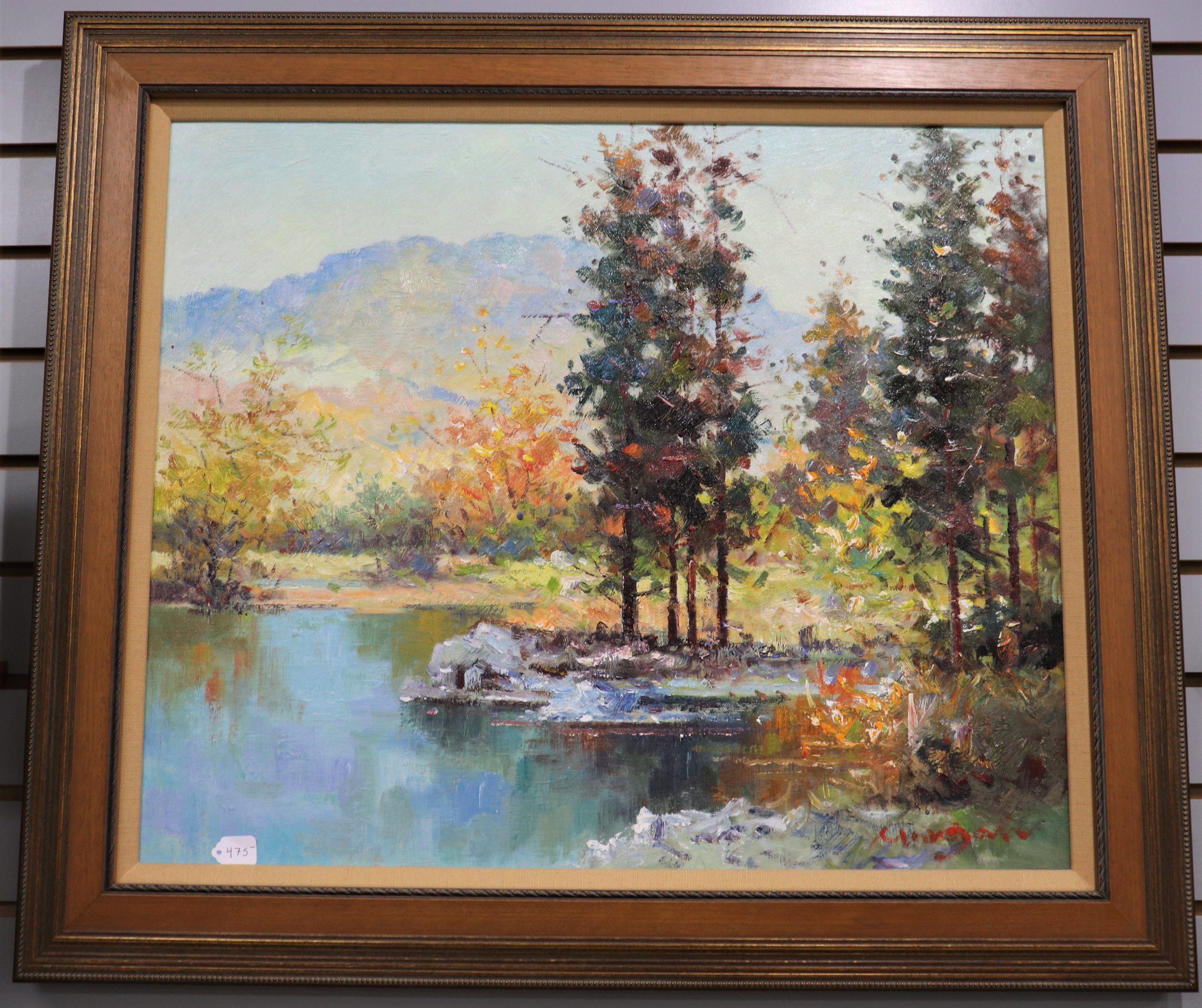 Forest- Finger Painting Signed by Artist – Frame & Picture Shoppe